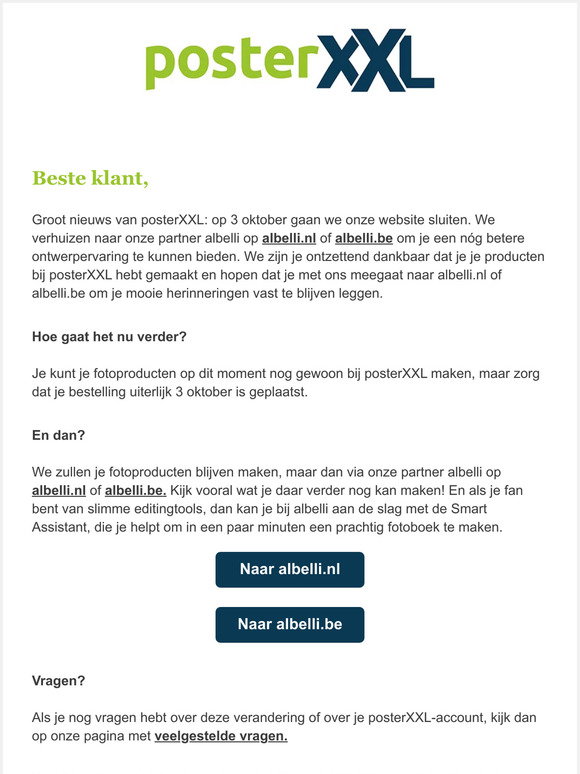 posterXXL: posterXXL neemt afscheid | Milled