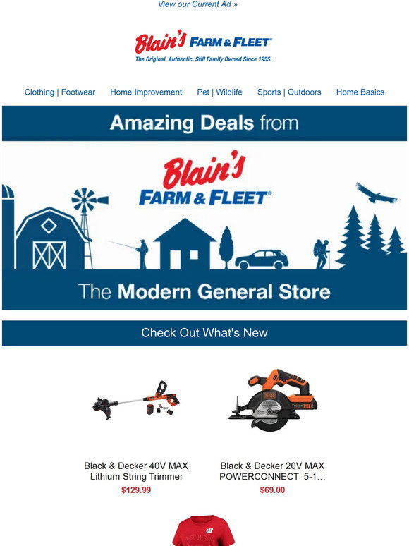 Blain's Farm & Fleet: Exciting New Products from the Modern Day General ...
