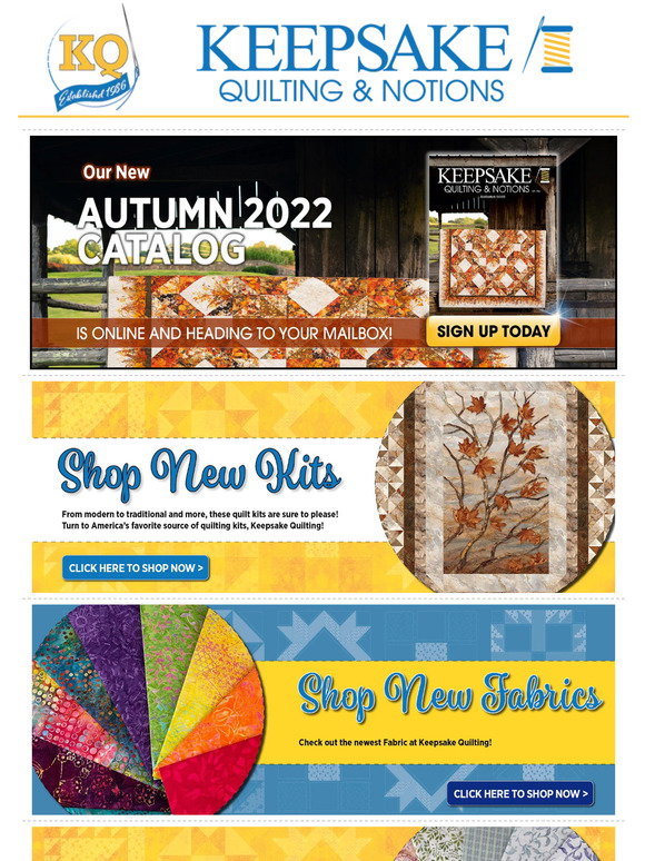 Keepsake Quilting: Shop Our New Digital Catalog! 🧵 | Milled