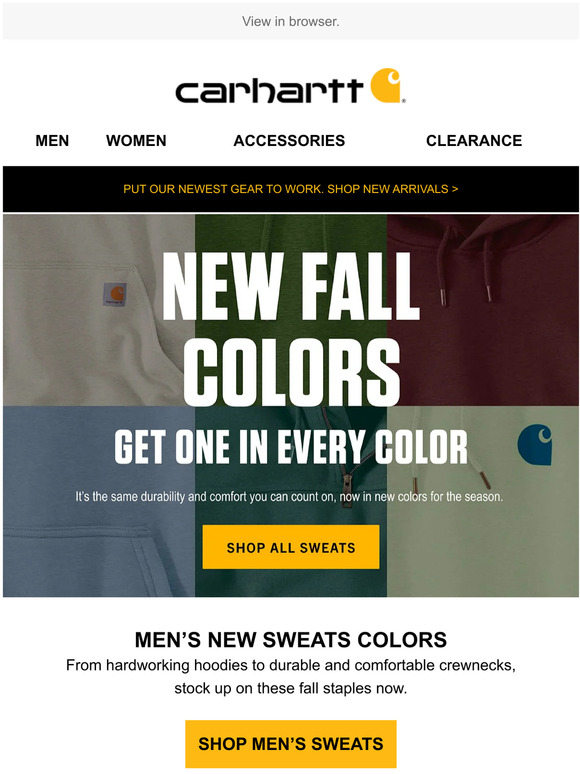 Carhartt: Get your favorite sweats in fresh new colors | Milled