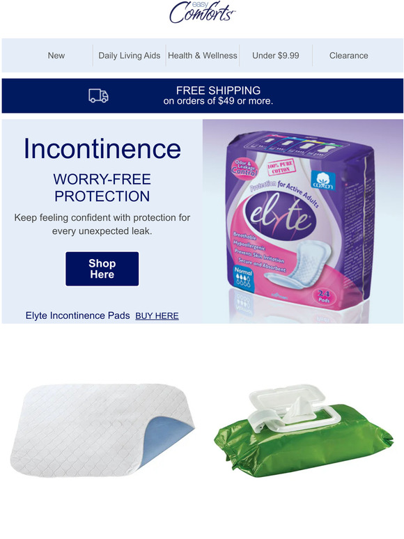 Easy Comforts: Want Your Confidence and Relief Back? | Milled