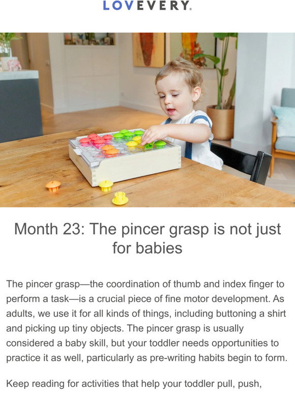 Lovevery: Learn why practicing the pincer grasp can help your child ...