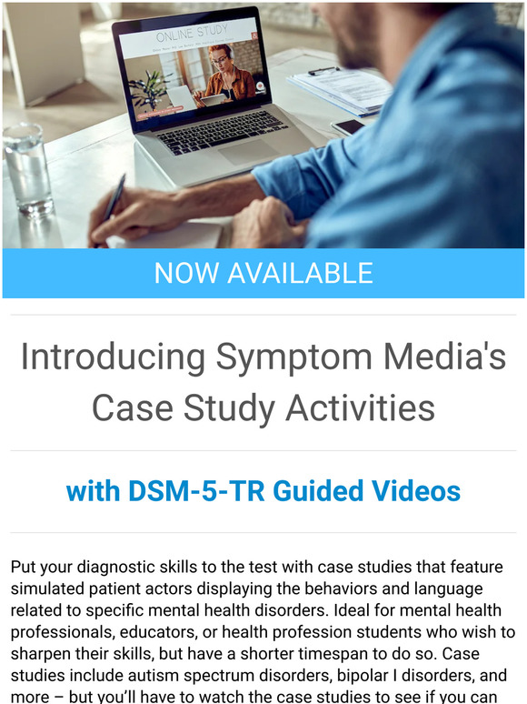 Symptom Media: Introducing Case Study Activities with DSM-5-TR Guided ...