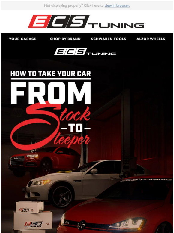 ECS Tuning: How To Take Your Car From Stock To Sleeper | Milled