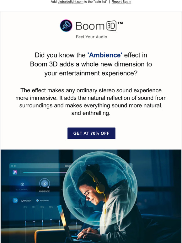 Global Delight: FEEL your audio with Boom 3D for macOS. Now at 70% off ...