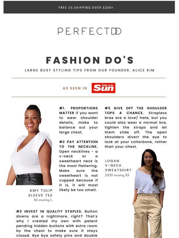 PerfectDD: Fashion Do's + Don'ts For A Larger Chest | Milled