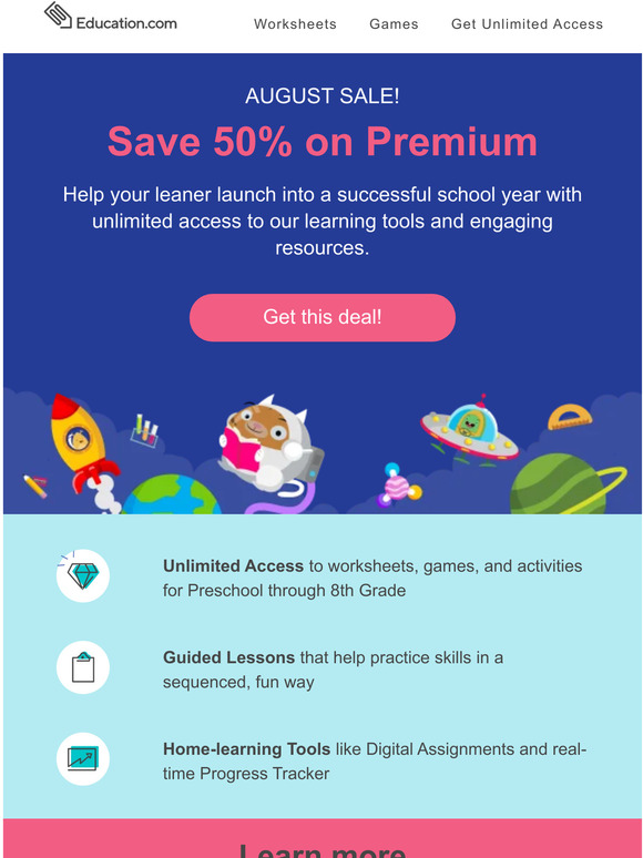 Education.com: Launch into a successful school year | Milled