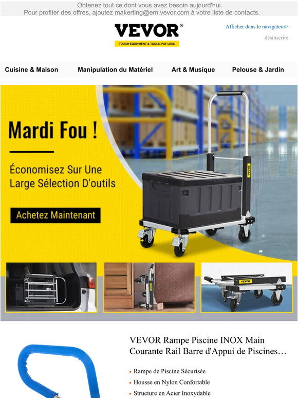 Vevor: Économisez sur une large sélection D'outils. | Milled