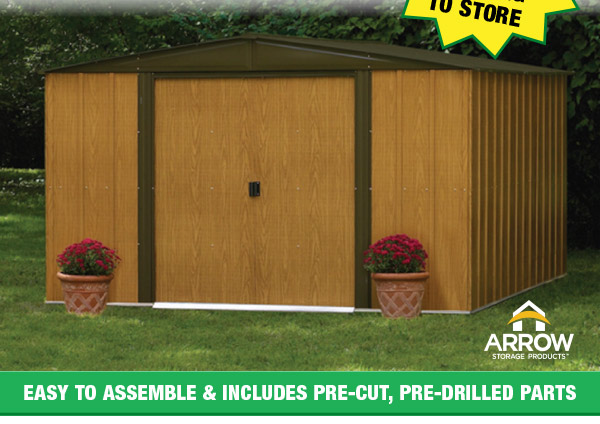 Menards: $599 10x12 Arrow Steel Shed! | Milled