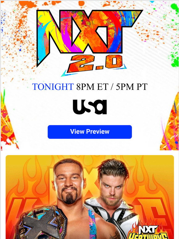 WWE Shop: NXT 2.0 Preview: Bron Breakker puts NXT Title on the line ...