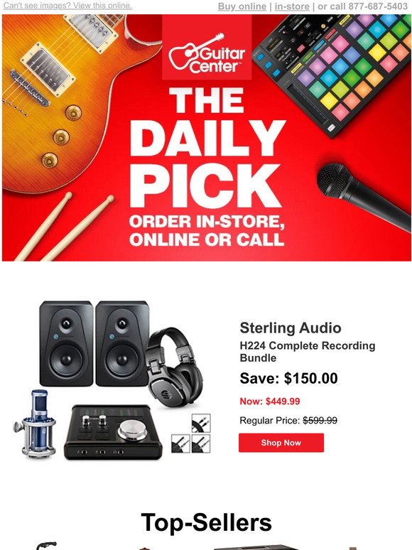 Guitar Center: Daily Pick: Uncover your deal of the day | Milled