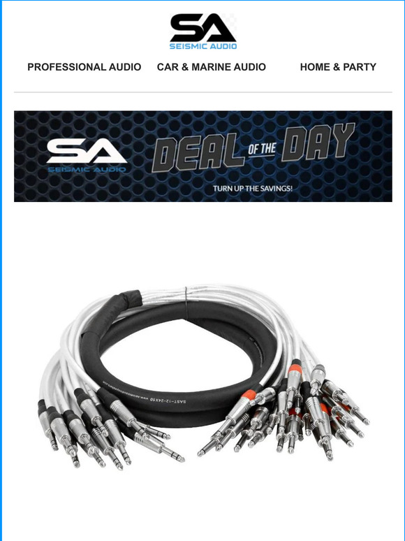 Seismic Audio Speaker: Amazing Deals on 4 and 12 Channel Insert Cable ...