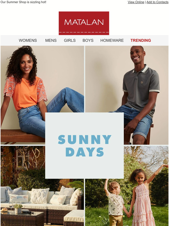 Matalan: Discover vacay & staycay styles for the whole family ☀️ | Milled