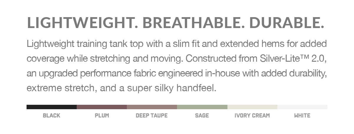 ASRV: New Release // Silver-Lite® 2.0 Tank Top | Milled