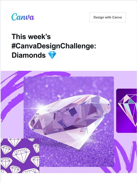 Canva: Dazzle us with diamonds 💎 #CanvaDesignChallenge | Milled