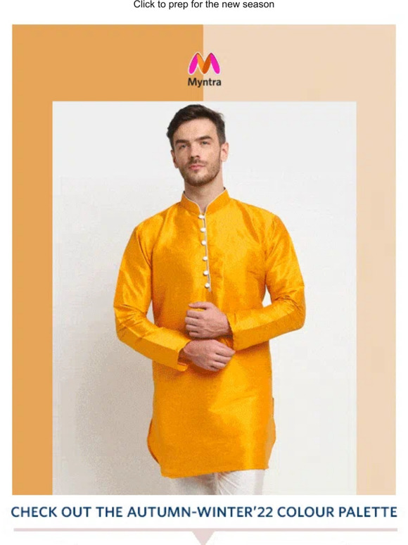 Myntra: Autumn-Winter’22 Colour Palette 🎨 | Milled