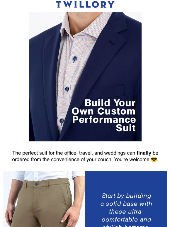 Twillory: Build Your Own *Custom* Performance Suit | Milled