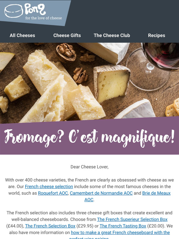 Pong Cheese: Fuel your cheese obsession with the very best French ...