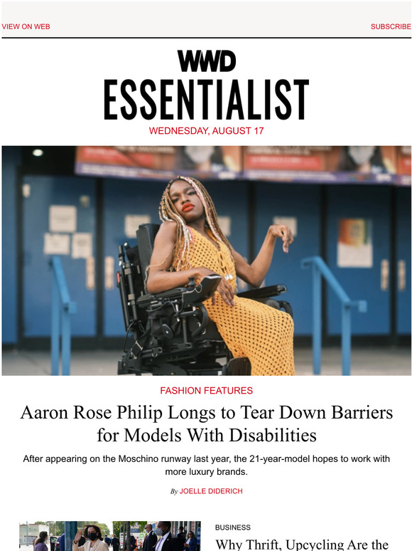 Women's Wear Daily: Aaron Rose Philip Longs to Tear Down Barriers for ...