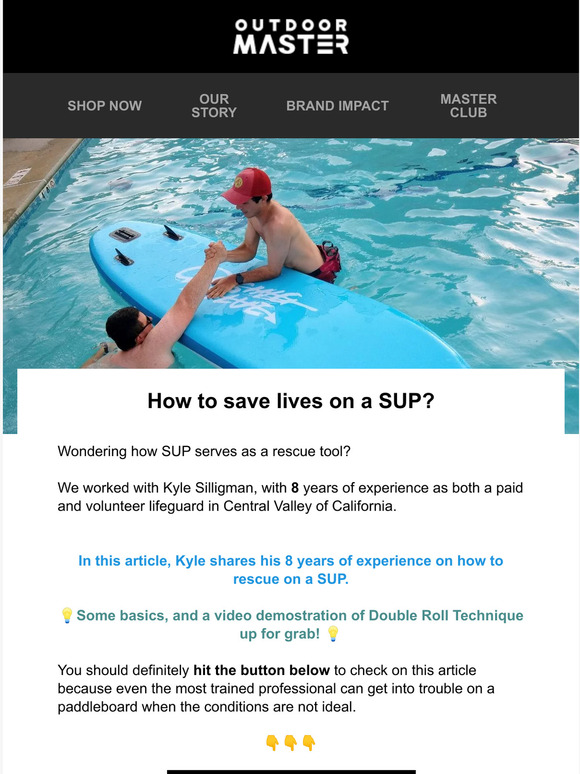Outdoor Master: 🌊How to do SUP rescue: A Must Learn Skill 🌊 | Milled