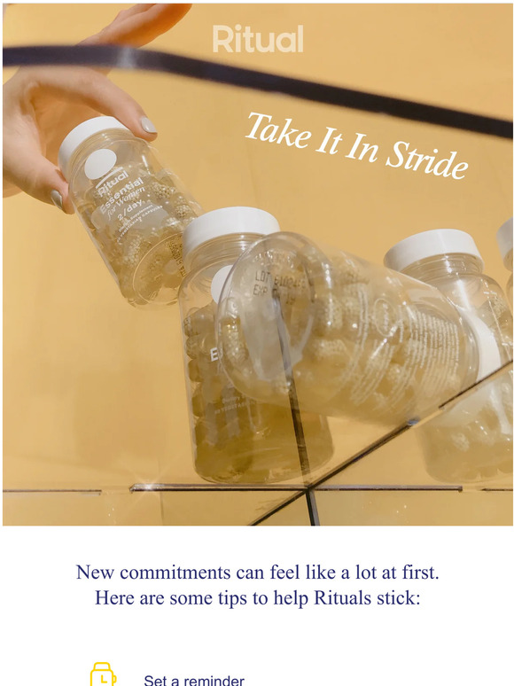 Ritual Email Newsletters: Shop Sales, Discounts, and Coupon Codes