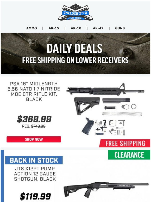 Palmetto State Armory: Bundle Deal! | PSA Premium Logoed C158 BCG ...