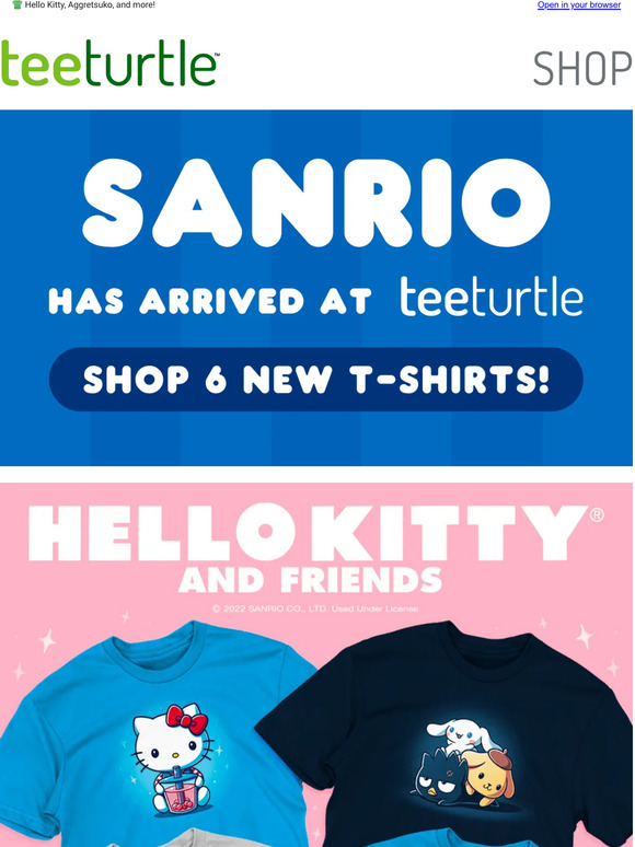TeeTurtle: Sanrio t-shirts are here! | Milled