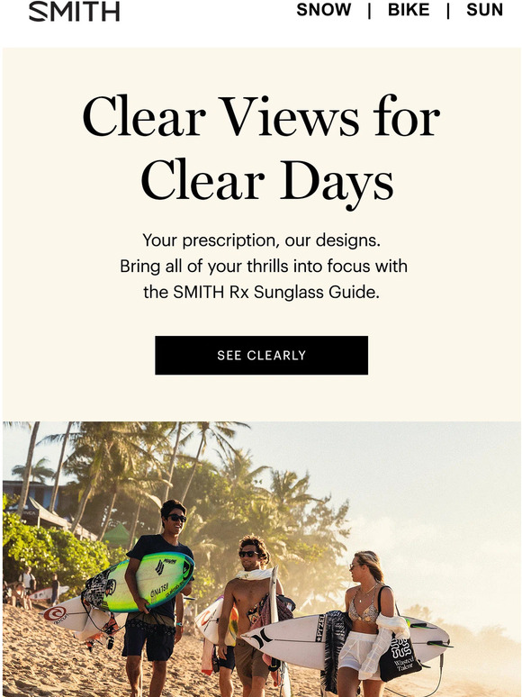 Smith Optics: Your prescription meets ChromaPop™ Clarity | Milled