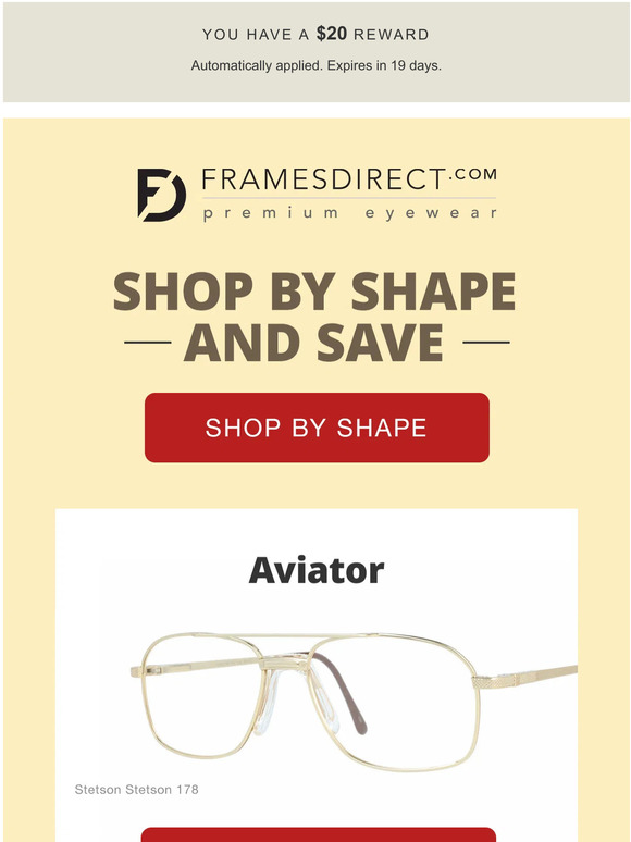 Framesdirect.com CPS - Worldwide: Find the Perfect Frame Shape! | Milled