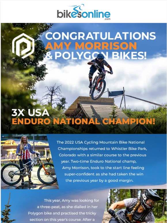 Bikes Online: Polygon's Amy Morrison Wins Her 3rd USA Enduro National ...