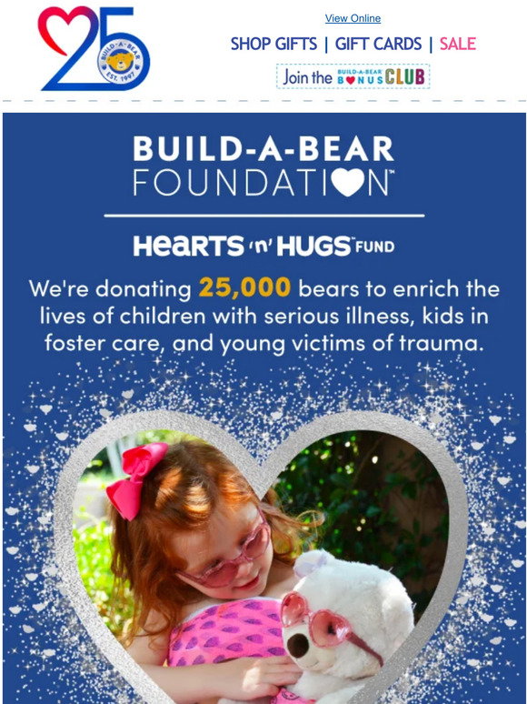 Build-A-Bear: Hearts ‘n’ Hugs Fund: 25,000 Bears Donated to Shriners ...