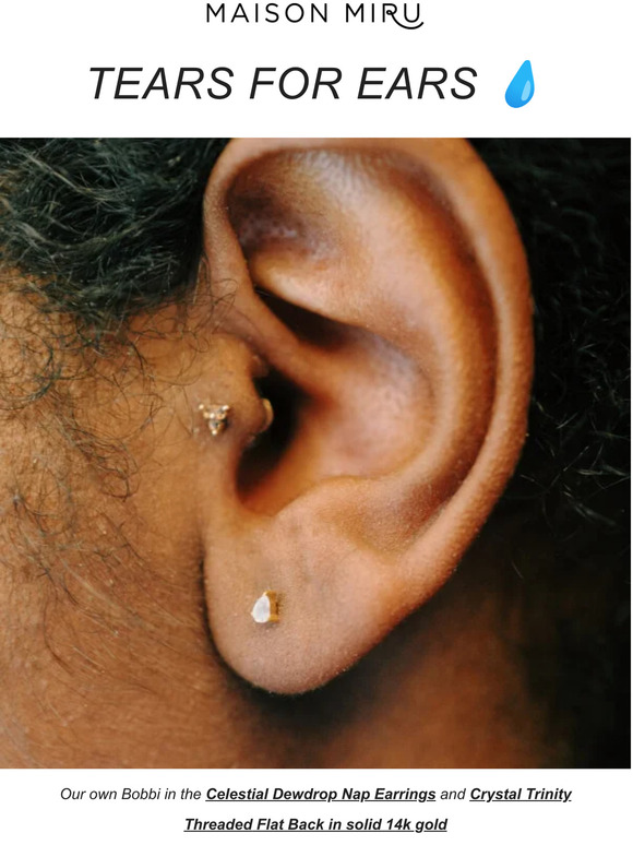 Maison Miru: JUST IN: New Nap Earrings | Milled