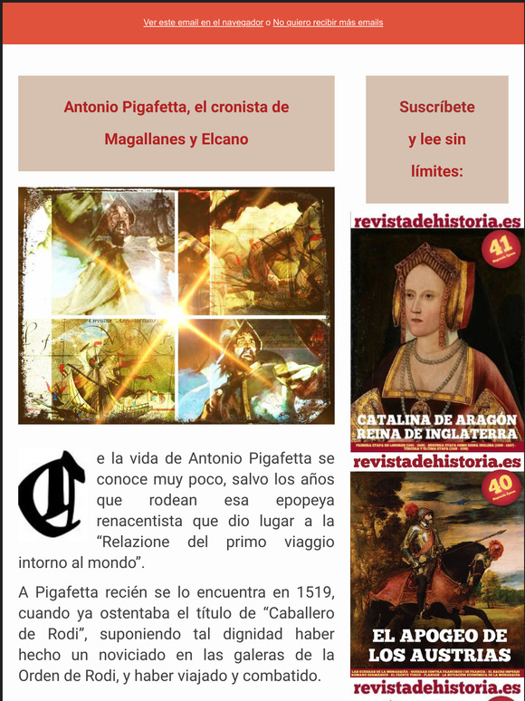 Revista de Historia: Antonio Pigafetta, el cronista de Magallanes y ...