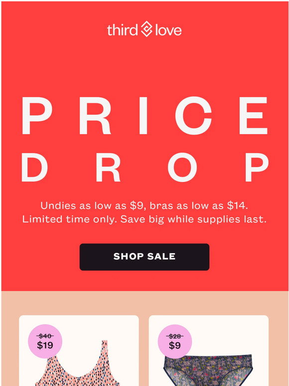ThirdLove: Bras as low as $14: shop the PRICE DROP | Milled