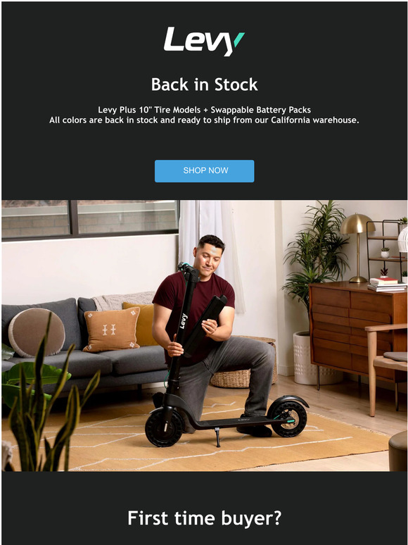 Levy Electric: Back in Stock - ALL Colors and Tire options for the Levy ...