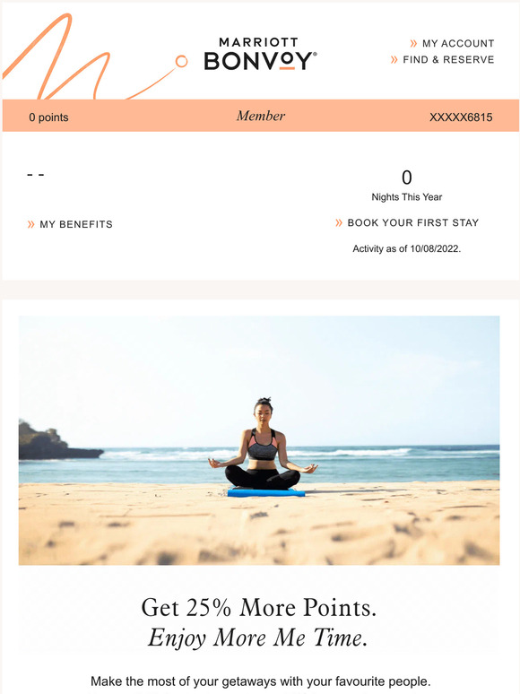 Marriott International - UK & Ireland: Your Marriott Bonvoy Account ...