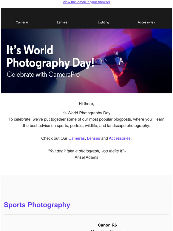 CameraPro: It's World Photography Day! 📸 Celebrate with CameraPro | Milled