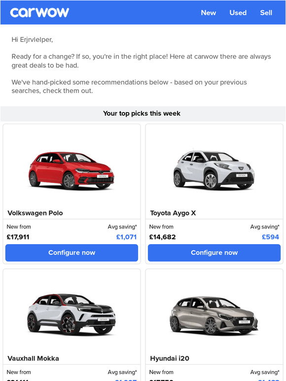 Carwow: Got your sights set on a new car? | Milled
