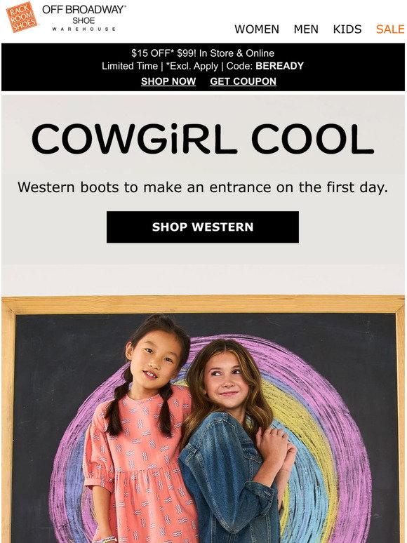 Rack Room Shoes: $15 OFF boots for the new school year | Milled