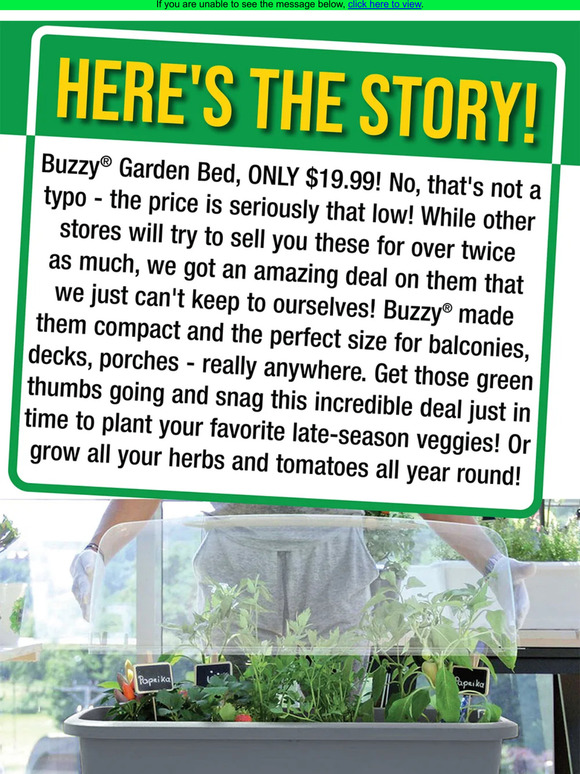 Menards: Buzzy® Garden Bed, ONLY $19.99! | Milled