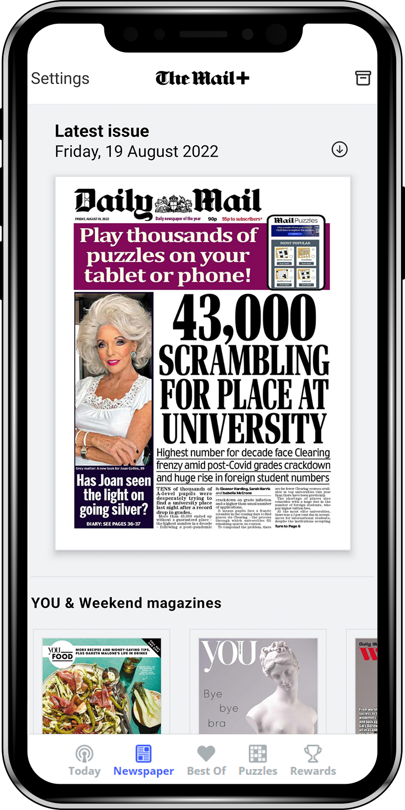 Daily Mail Experiences: Just £1: The Mail+ for 3 months | Milled