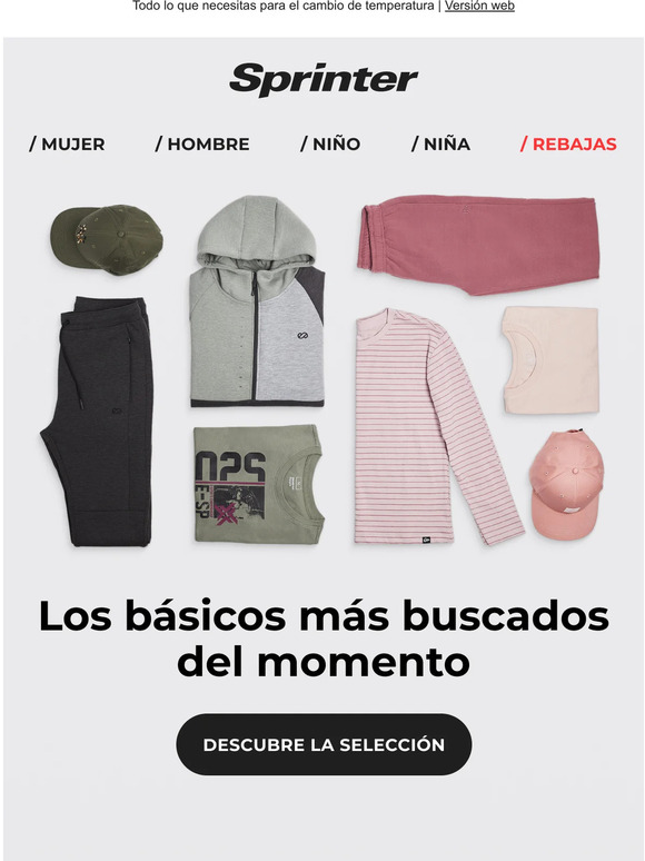 Sprinter: Nuestros básicos de entretiempo | Milled