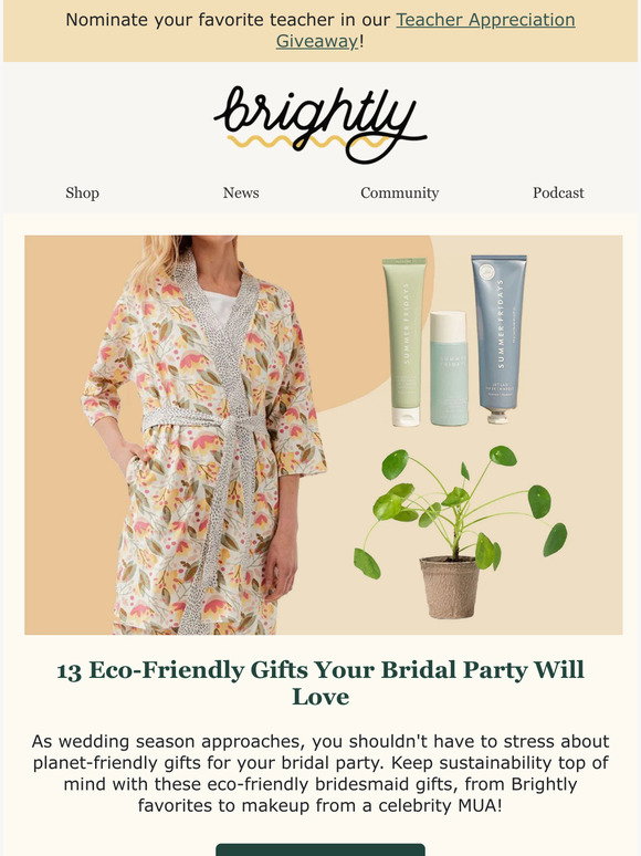 Brightly: ☀️ Your guide to a low-waste wedding! 👰 | Milled