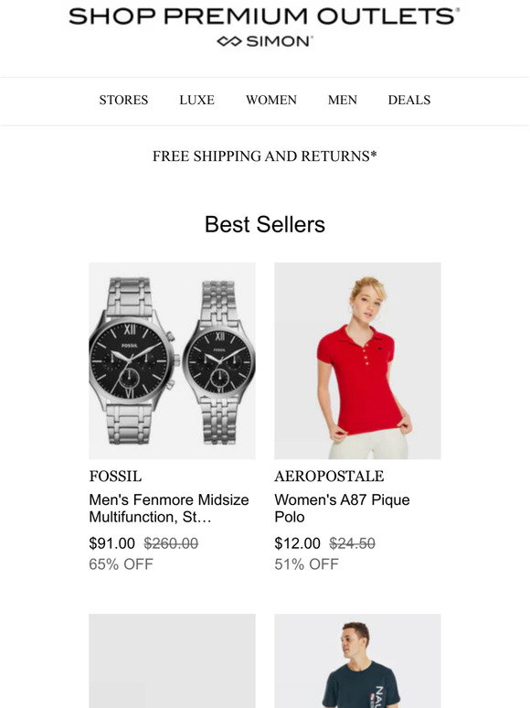 Shop Premium Outlets: Fossil Men's Fenmore Midsize Multifunction ...