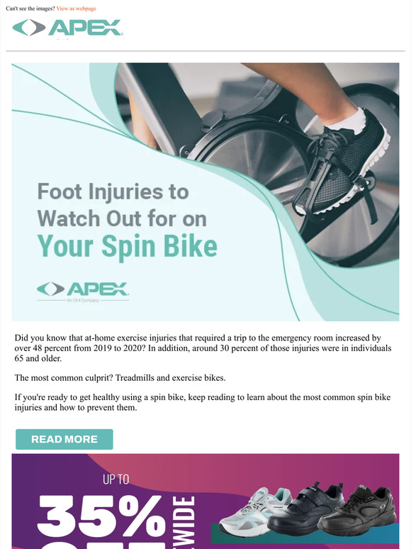 Apex Foot: Common Foot Injuries to Watch Out for on Your Spin Bike | Milled