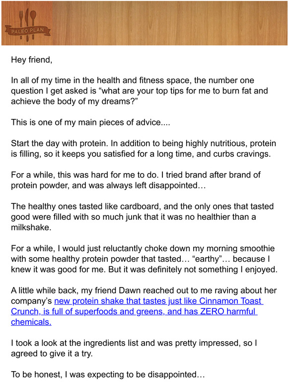 PaleoPlan: My #1 morning hack to melt off fat and boost energy | Milled