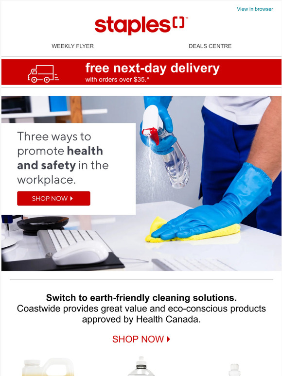 Staples: 3 Ways to promote health and safety in the workplace. | Milled