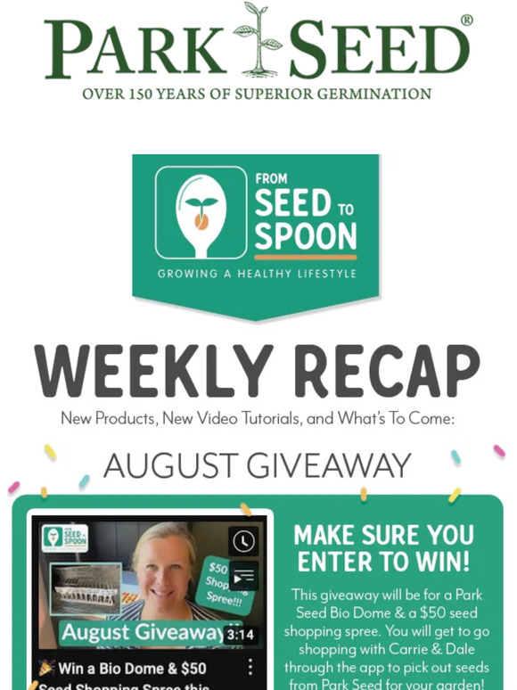 Park Seed: Growing Tips From Seed to Spoon | Milled