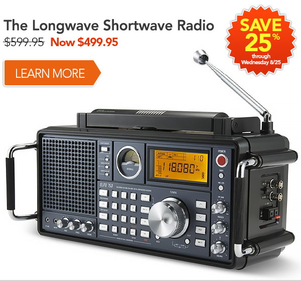 Hammacher Schlemmer: The Longwave Shortwave Radio - Save 25%! | Milled