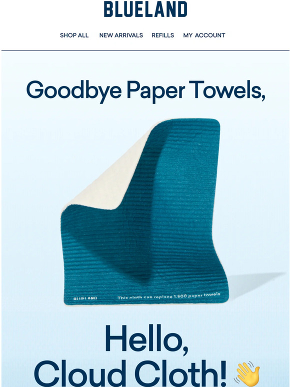 Blueland: 4 ways to save paper towels | Milled